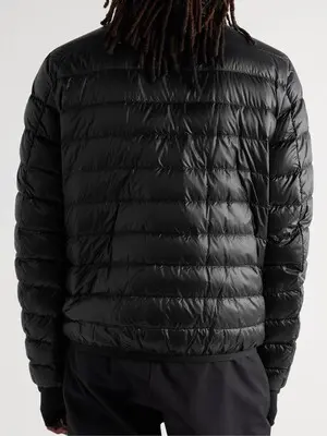 Moncler Hers Slim-fit Quilted Shell Down Jacket - Black