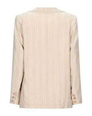 JIJIL Striped Blazer - Beige