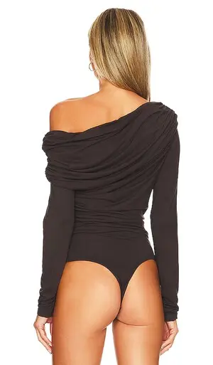 AGOLDE Kira Bodysuit In Brown