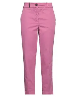 Peserico Tapered Twill Pants - Magenta