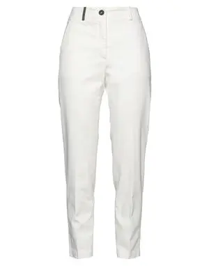 Peserico Tapered Twill Pants White
