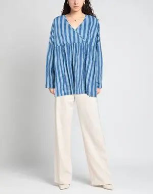 ALESSIA SANTI Striped Woven Top