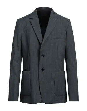 TRUSSARDI Blazer Size Virgin Wool, Cotton, Elastane - Dark Blue
