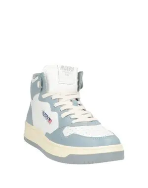 AUTRY Light Leather High-top Sneakers - Blue
