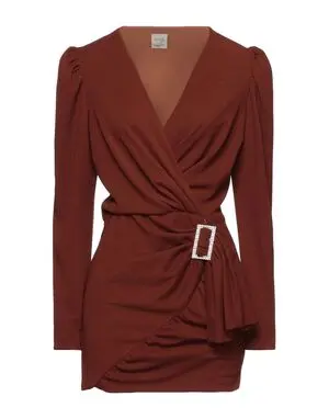 5RUE Mini Bodycon Dress - Brown