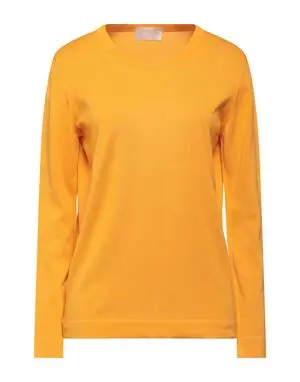 DRUMOHR Woman Sweater Navy Size S Cotton Ocher