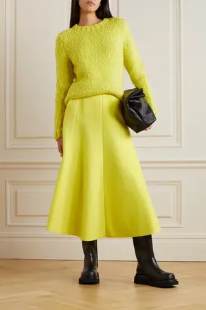Gabriela Hearst Maureen Recycled-cashmere Midi Skirt
