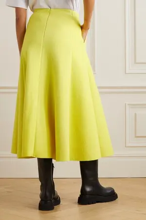 Gabriela Hearst Maureen Recycled-cashmere Midi Skirt