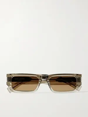 Saint Laurent Rectangular Sunglasses - Neutrals
