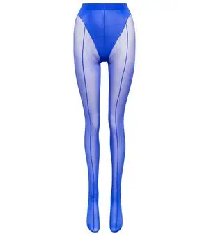 Wolford X Mugler A Tights - Blue