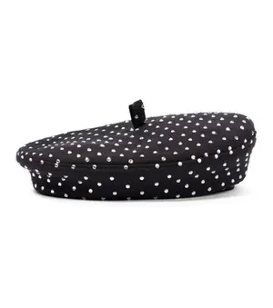 Ruslan Baginskiy Embellished Twill Beret - Black