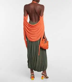 Loewe Draped Halterneck Midi Dress
