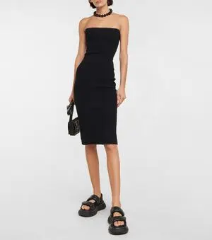 Wardrobe.NYC Strapless Ribbed Top