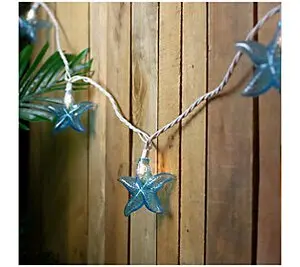 NORTHLIGHT S/10 Starfish Novelty String Lights 9ft