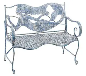 EVERGREEN Mermaid Metal Bench By - One-color
