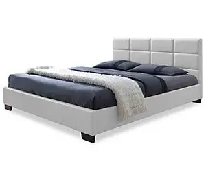 BAXTON STUDIO Vivaldi Modern And Contemporary Padded Platform Base Bed Frame - One-color