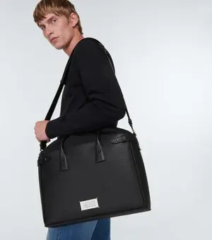 MAISON MARGIELA 5ac Document Holder Leather Tote Bag