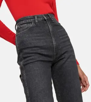 3x1 Claudia Extreme High-rise Straight Jeans - Black