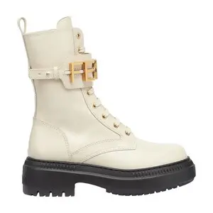 Fendi Biker Boots Blanc