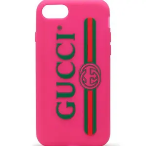 Gucci Rubber IPhone 7 Case With Gucci Logo - Pink