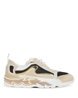 Sandro Flame Trainer Sneakers - Gold