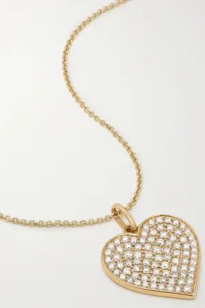 SYDNEY EVAN Extra Large Heart Diamond Necklace