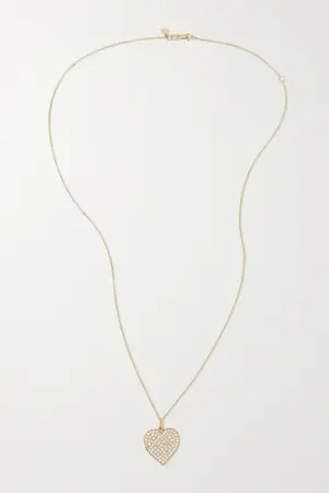 SYDNEY EVAN Extra Large Heart Diamond Necklace