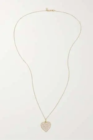 SYDNEY EVAN Extra Large Heart Diamond Necklace