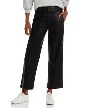 Paige Nellie High Rise Cropped Wide Leg Jeans