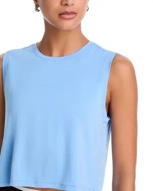 Splits59 Sienna Cropped Tank Top - Skylight