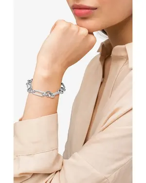Lagos Sterling Signature Caviar Mixed Link Bracelet