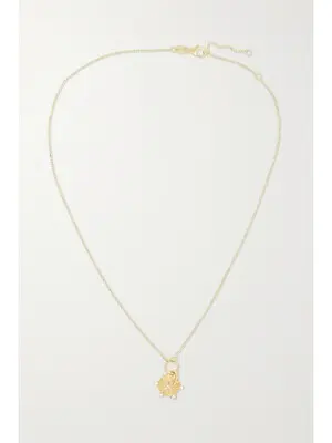 FOUNDRAE Disk Drop 18-karat Diamond Necklace