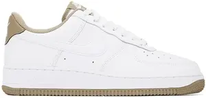 Nike Nike White & Tan Air Force 1 '07 Sneakers - White/white-khaki