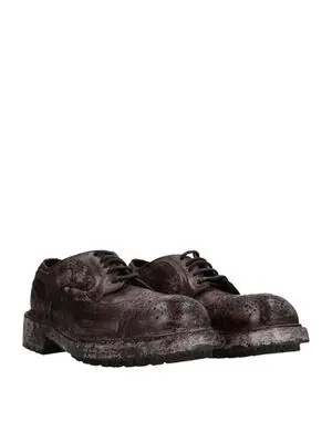 Dolce & Gabbana Lace-up Dark Calfskin Derby Shoes