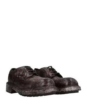 Dolce & Gabbana Lace-up Dark Calfskin Derby Shoes