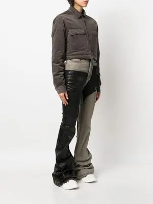 Rick Owens Corduroy Cropped Jacket - Grey
