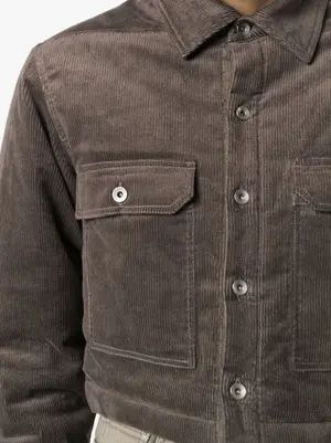 Rick Owens Corduroy Cropped Jacket - Grey