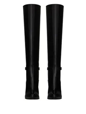 Saint Laurent Linda Leather Boots - Black