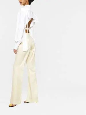 Moschino High-waisted Straight-leg Trousers