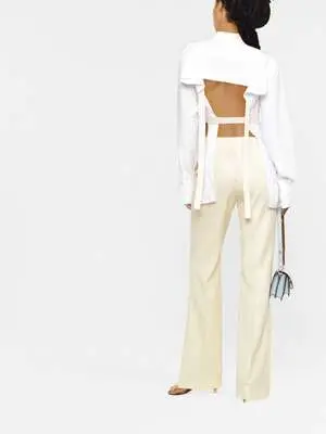 Moschino High-waisted Straight-leg Trousers