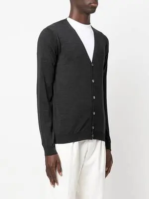 ZANONE Button-up Knitted Cardigan - Black