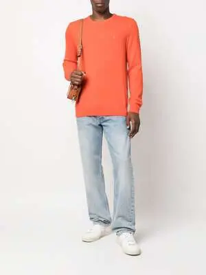 Polo Ralph Lauren Crew Neck Wool Jumper - Orange
