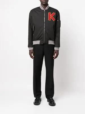 Kenzo Cotton Embroidered-logo Bomber Jacket