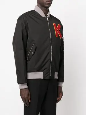 Kenzo Cotton Embroidered-logo Bomber Jacket