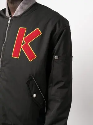 Kenzo Cotton Embroidered-logo Bomber Jacket