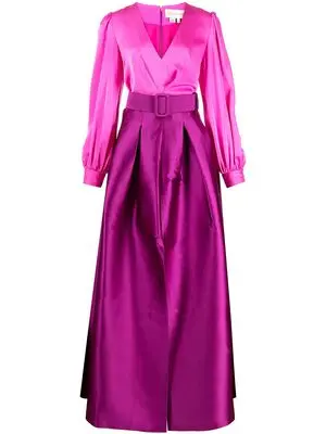 Sachin & Babi Zoe Belted Gown - Pink