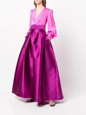 Sachin & Babi Zoe Belted Gown - Pink