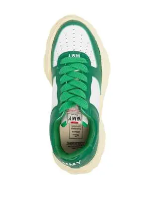 Mihara Yasuhiro Wayne Low-top Leather Sneakers - Green