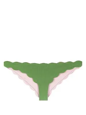 Marysia Scallop-edge Bikini Bottom - Green