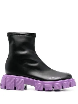 Moschino Lug-sole 50mm Ankle Boots
